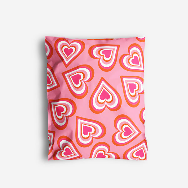 Hearts Poly Mailers 10x13 - Package Mint
