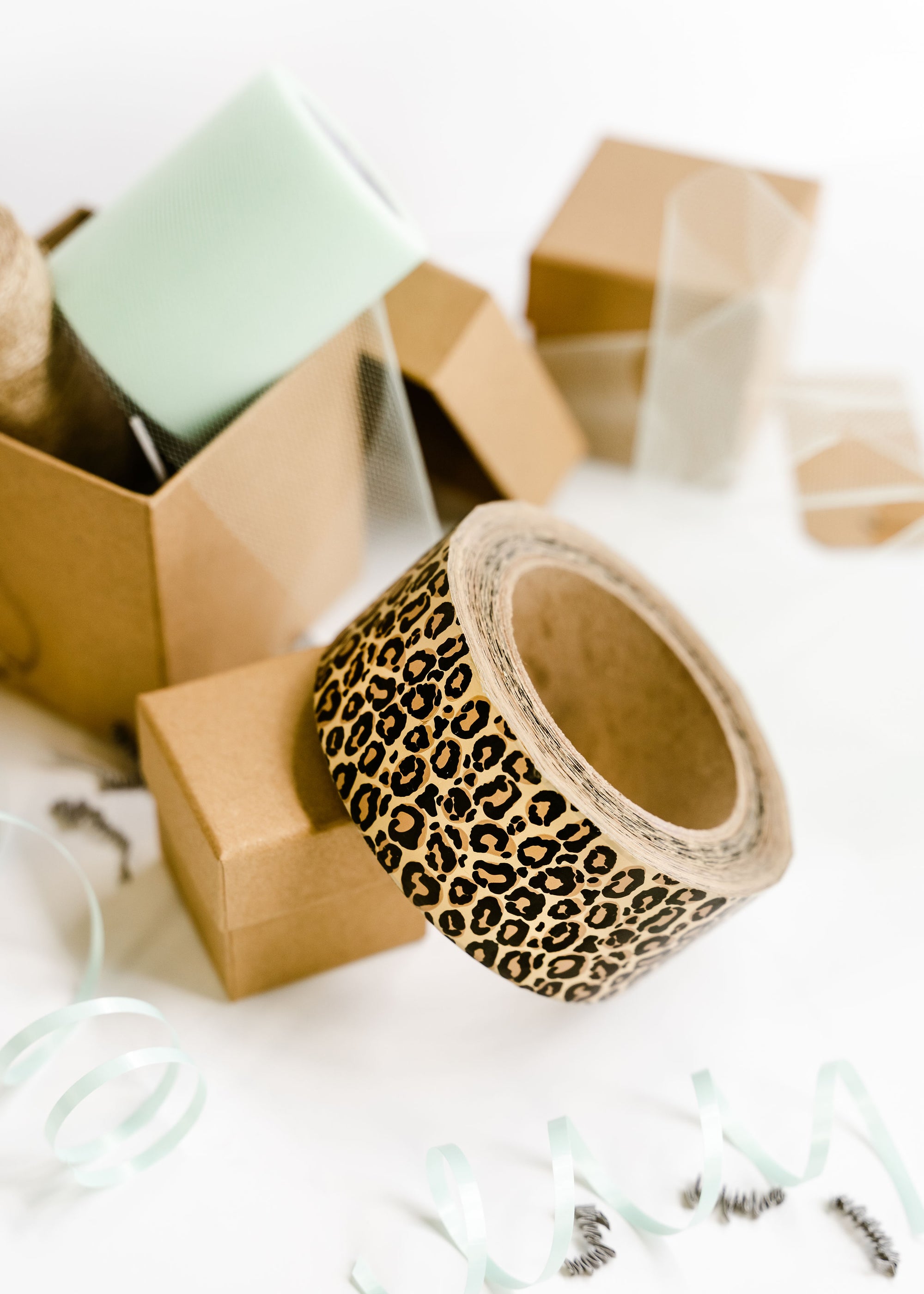 Leopard Print Packaging Tape 2" - Package Mint