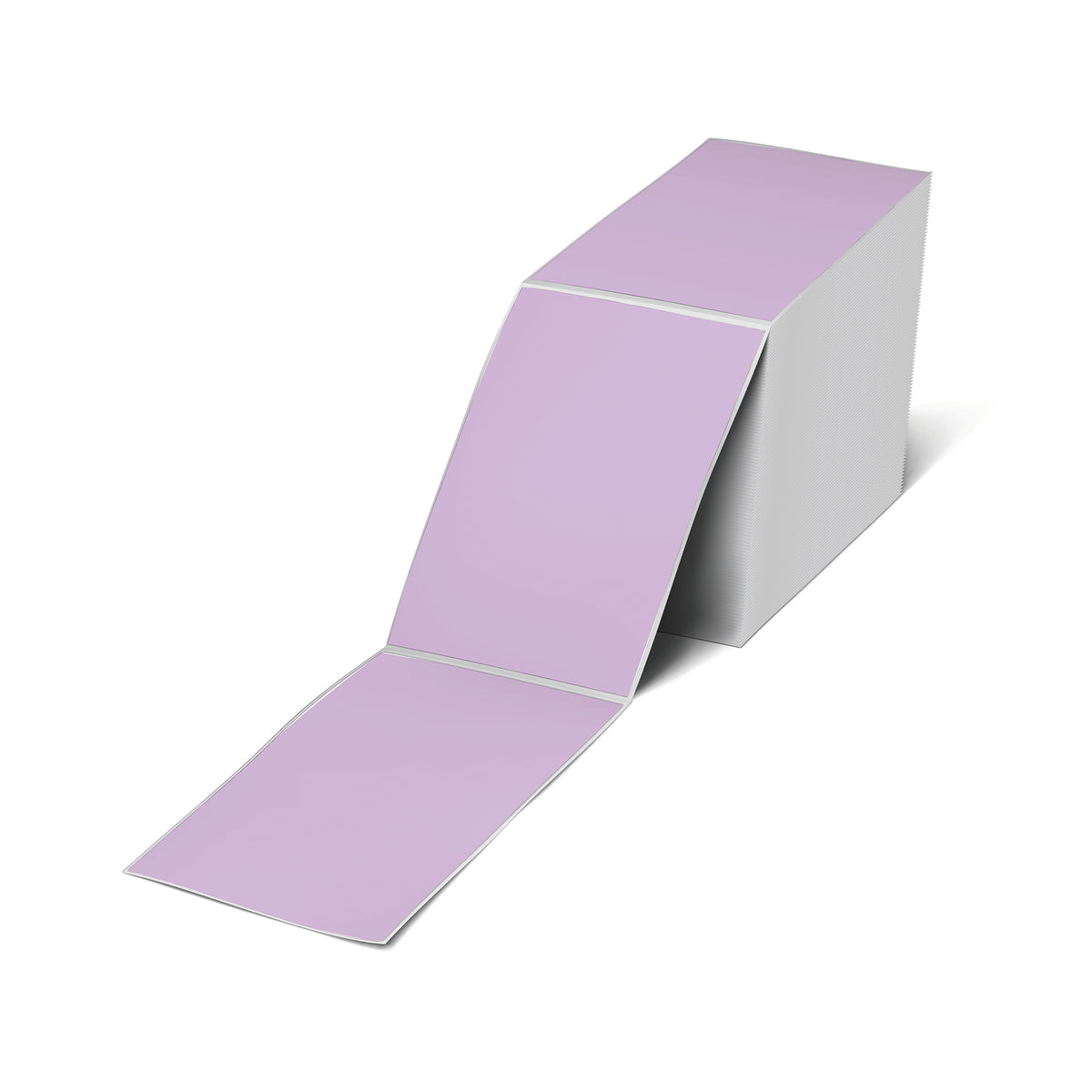 4X6 Thermal Label Purple Fanfold (500 Count) - Package Mint